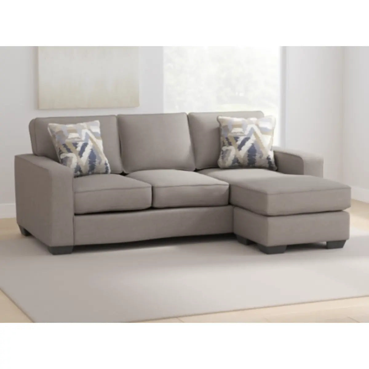 Ashley Greaves Sofa Chaise in Stone | Top Furniture Store in Brampton