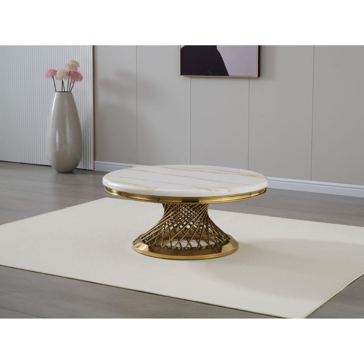 Remi 1530 Coffee Table in Gold | Top Furniture Store in Brampton