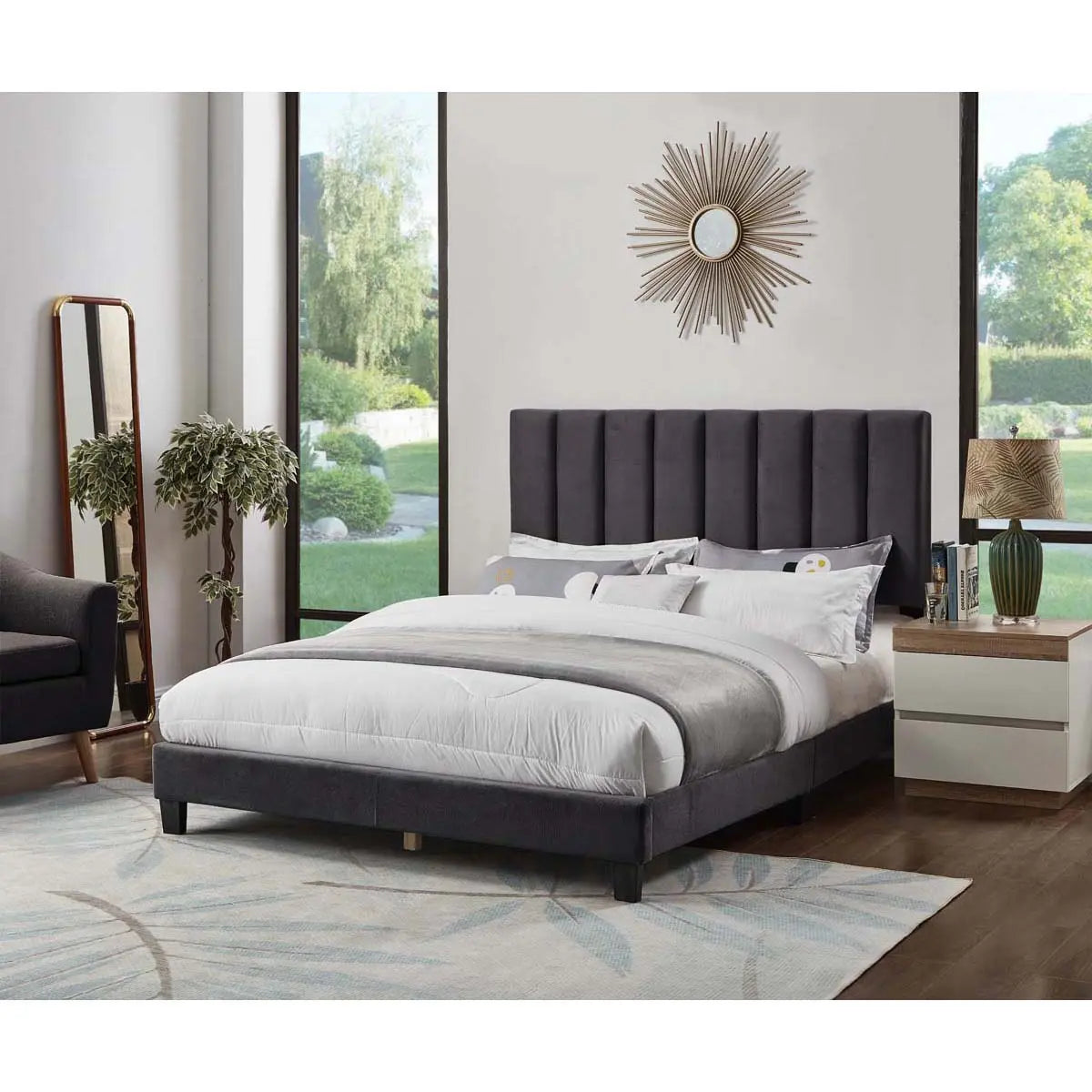 Titus Malone Fabric Upholstered Bed | Complete Home