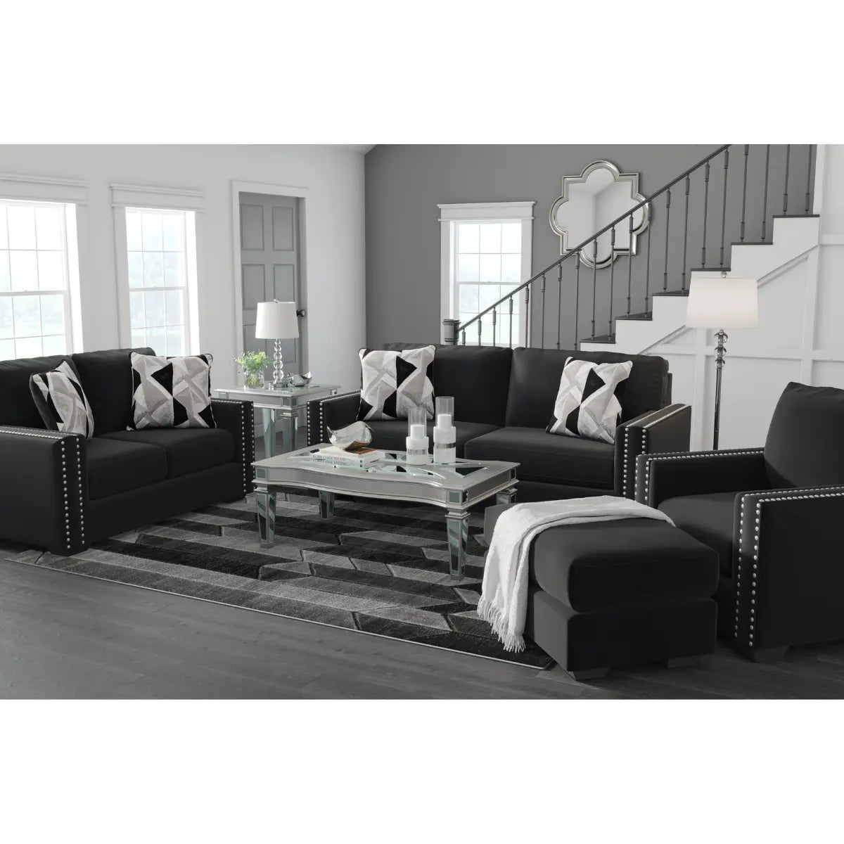 Ashley Gleston Sofa Set in Onyx | Top Furniture Store in Brampton