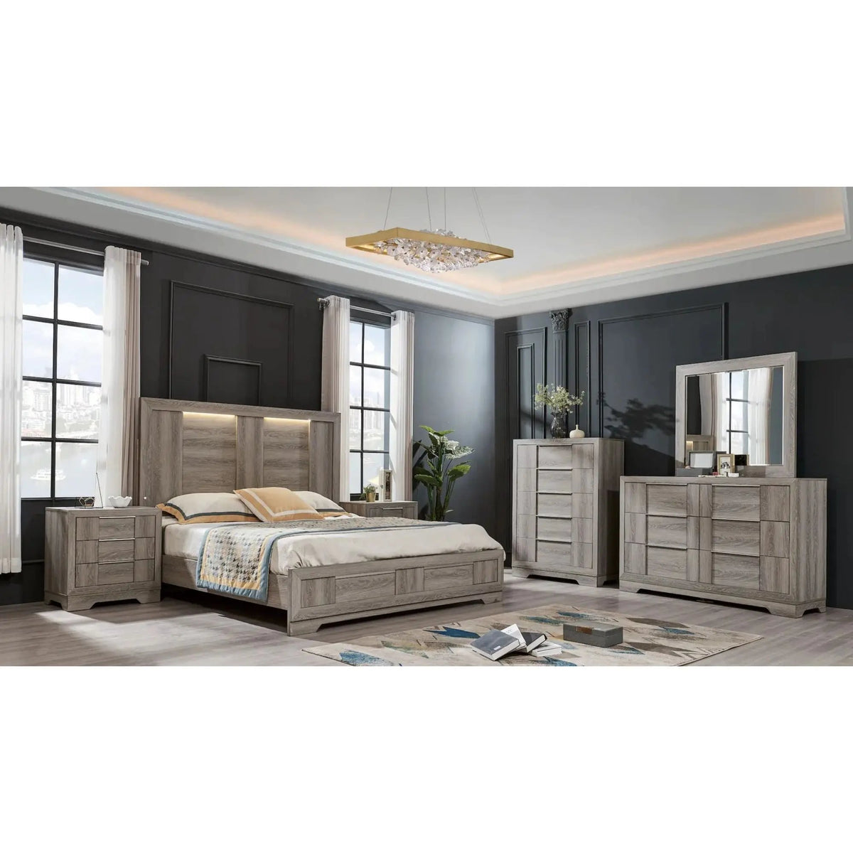 Mercedes LED Bedroom Set | Top Furniture Store in Brampton